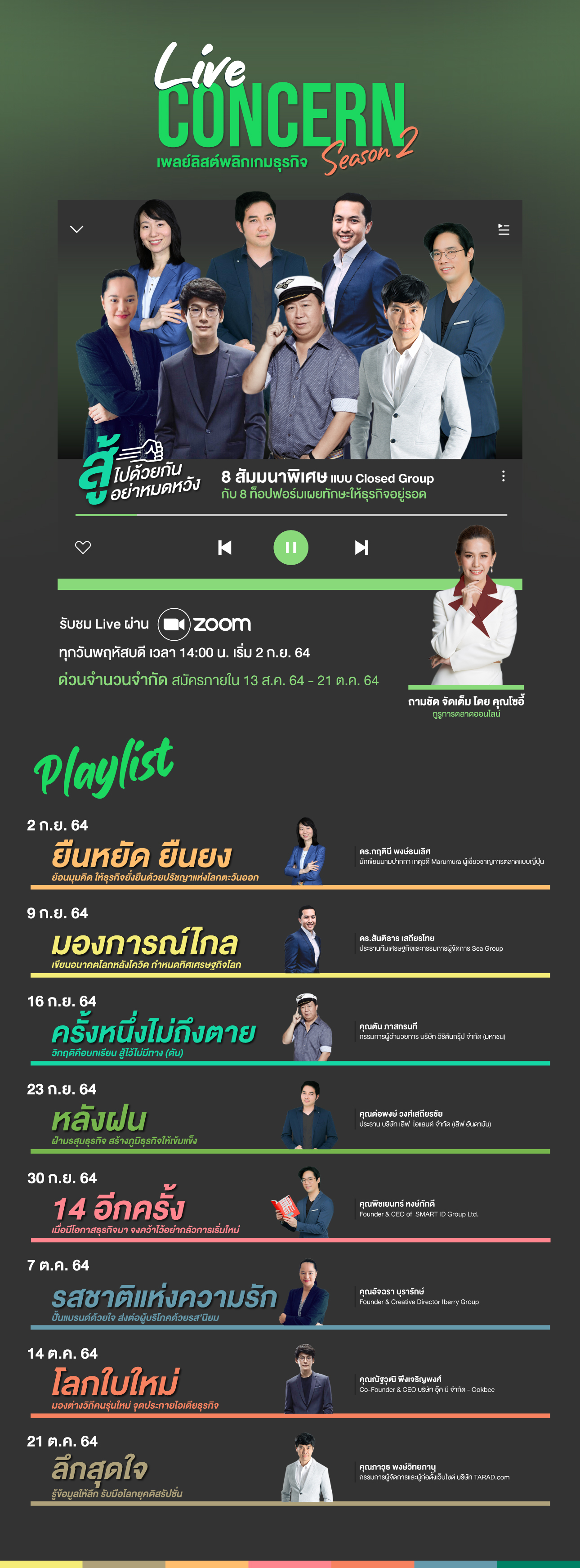 ลงทะเบียนเข้าร่วมงานสัมมนาออนไลน์ Live Concern เพลย์ลิสต์ พลิกเกมธุรกิจ ...